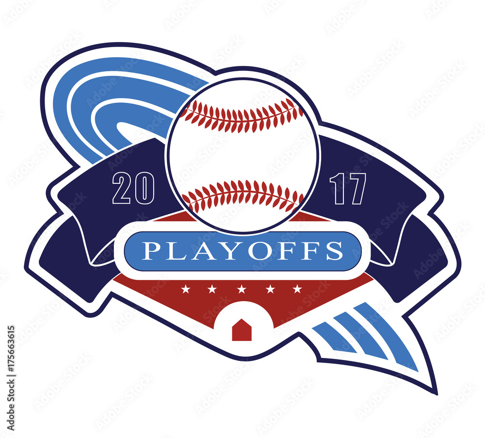 Playoff Logo / A logo to be used in baseball playoffs. Stock Vector ...