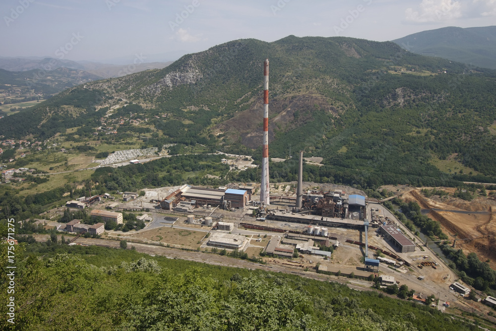 View of Trepca Mine in Obilic, Kosovo Stock-Foto | Adobe Stock