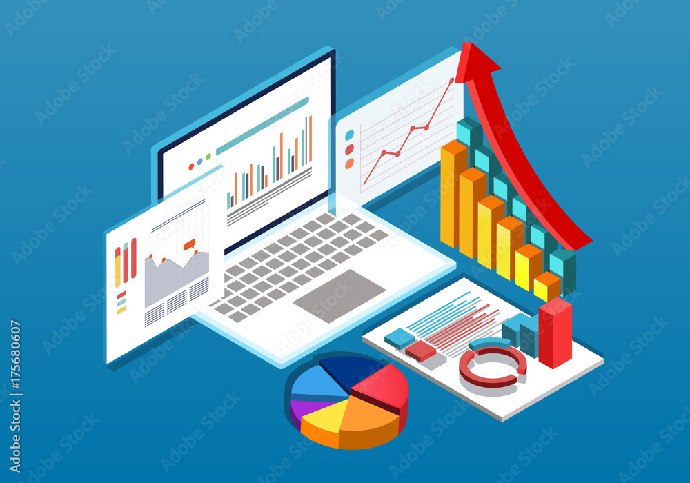 Isometric data table Stock Illustration | Adobe Stock