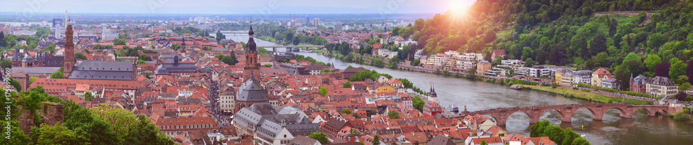 Heidelberg Panorama Stock Photo | Adobe Stock