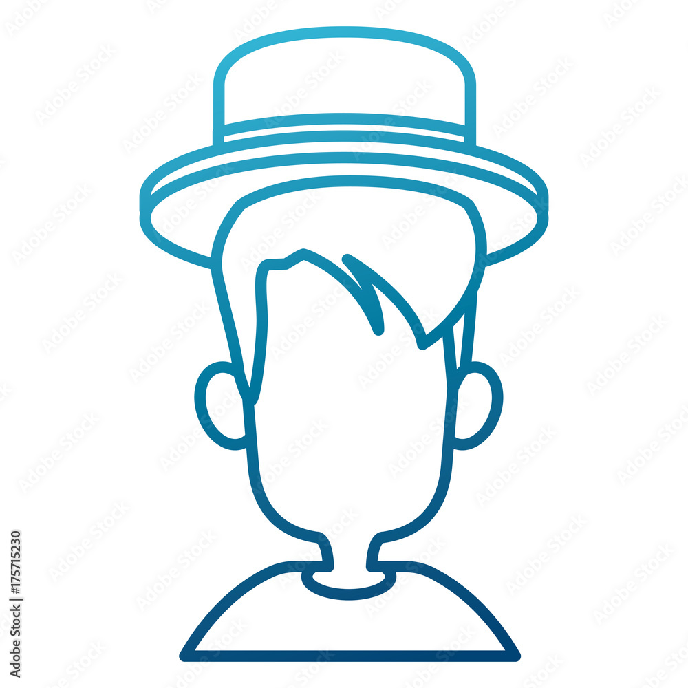Man with hat icon vector illustration graphic design Stock Vector ...