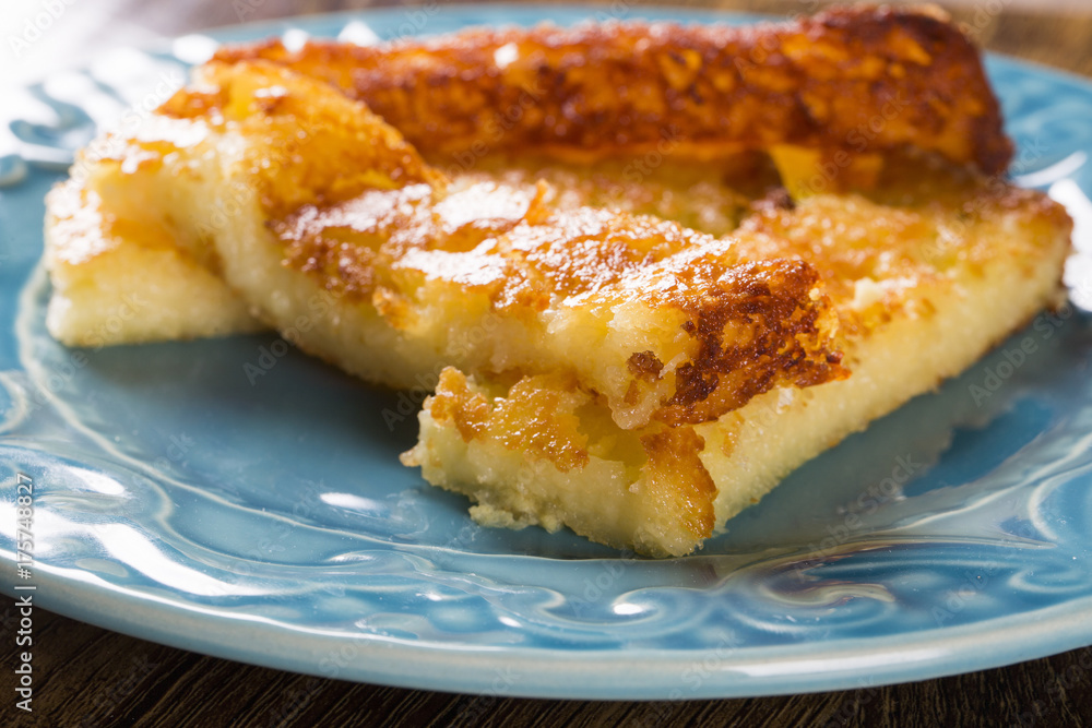Delicious Tapioca Cake. Manioc cake. Stock Photo | Adobe Stock