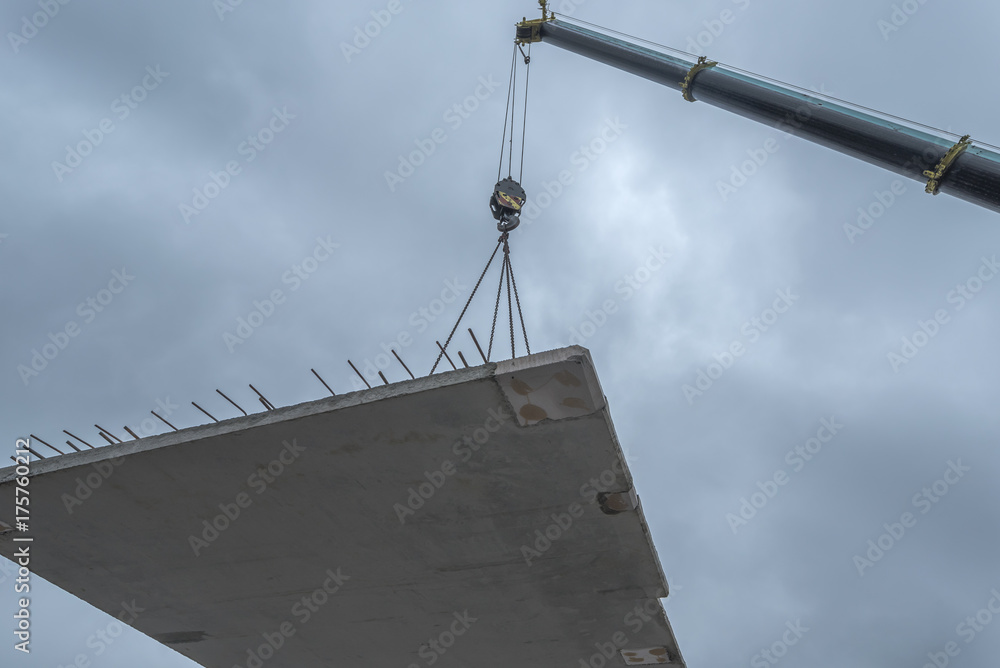 Scaffolding and formwork in the installation building on site ...