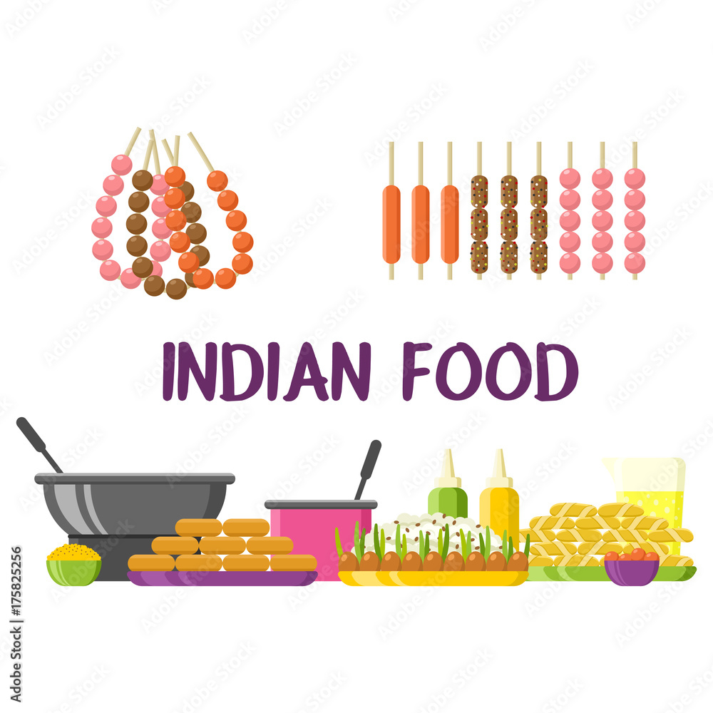 Indian Food Style Background