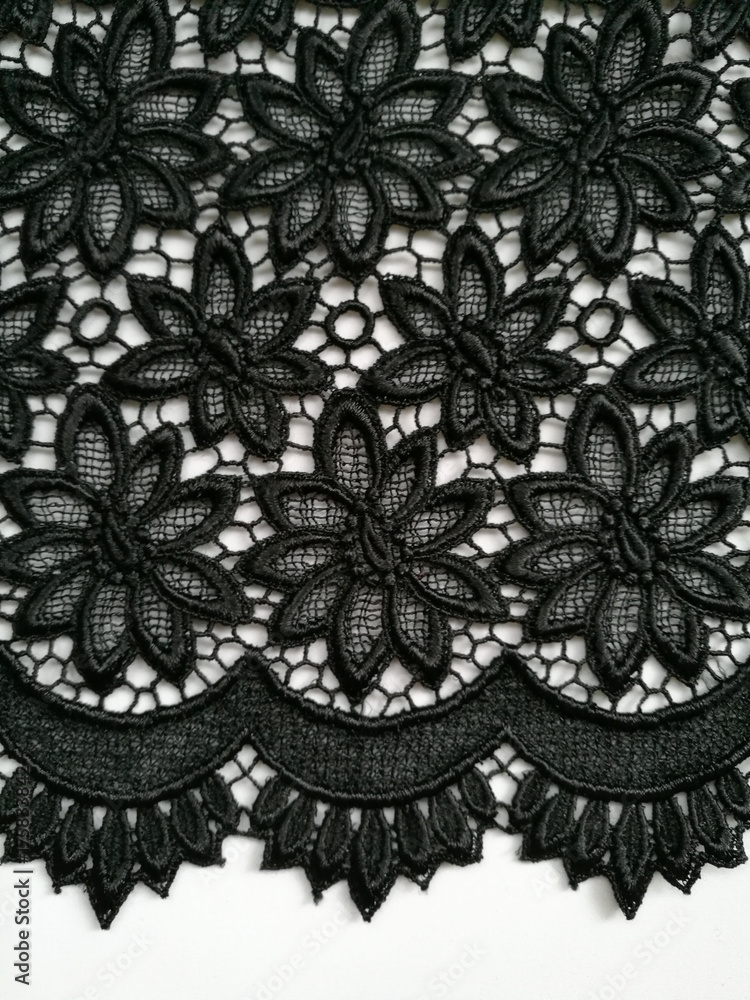 Black lace texture background Stock Photo | Adobe Stock