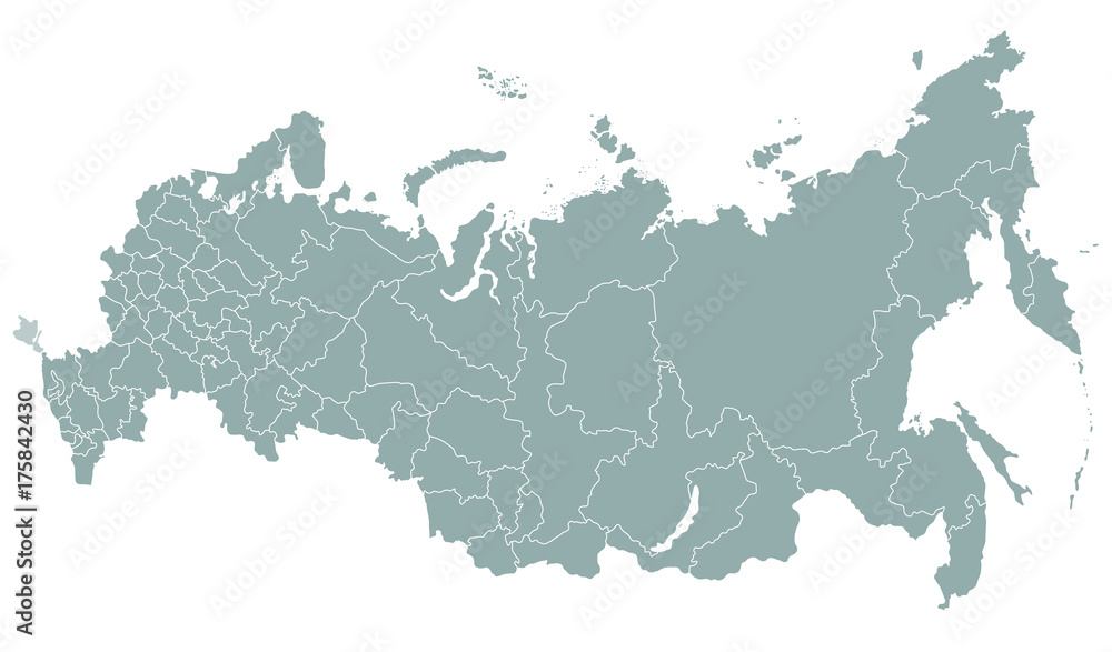 vector map of Russia Stock Vector | Adobe Stock