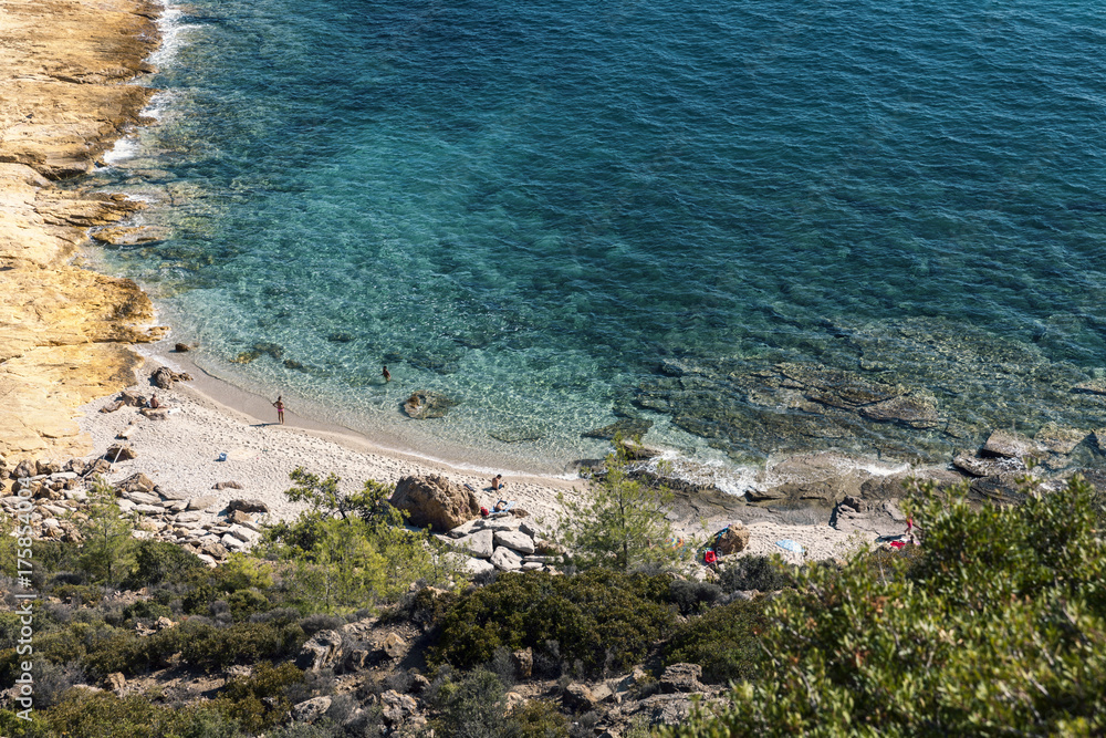 stone beach on sea Stock Photo | Adobe Stock