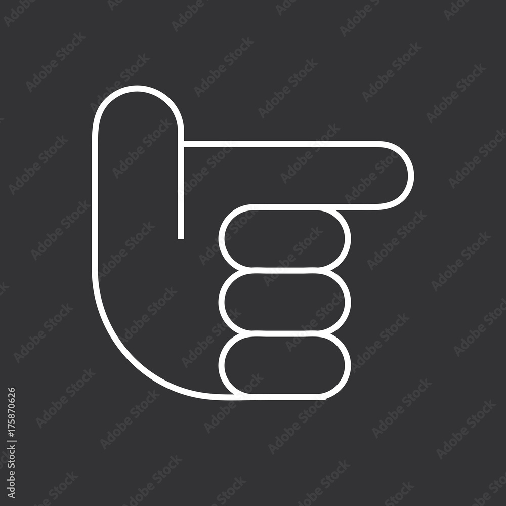 Hand, Zeigefinger - Icon, Symbol, Piktogramm, Bildmarke, Logo ...
