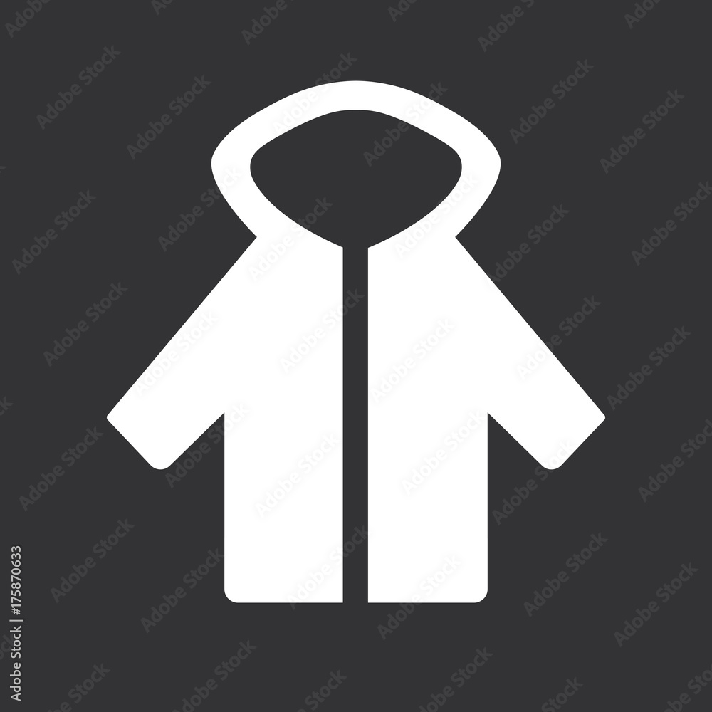 Jacke - Icon, Symbol, Piktogramm, Bildmarke, grafisches Element - grau ...