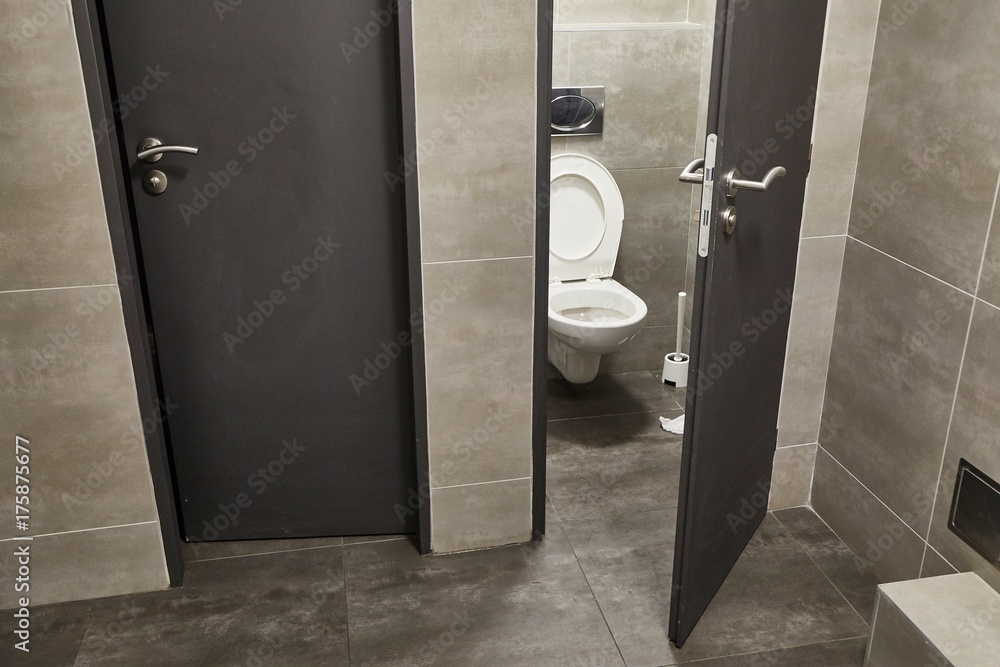 Toilet stall open Stock Photo | Adobe Stock