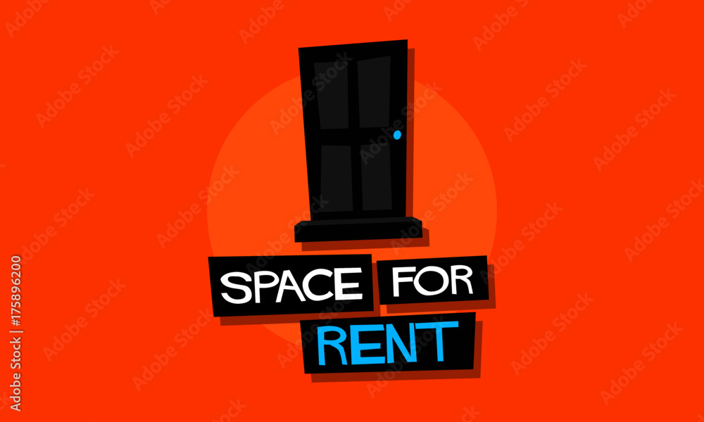 Space For Rent (Poster Banner Board Design) With Text Box Template ...