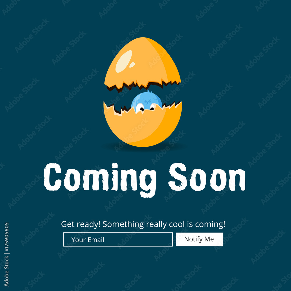 Coming Soon Website Template. Coming Soon Landing Page Design. Coming ...