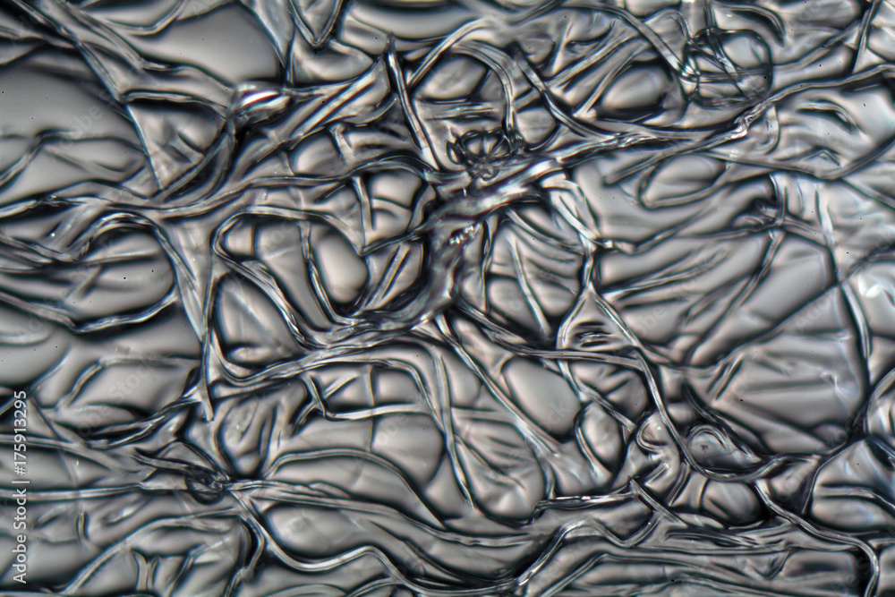 Fibers of Cellulose acetate under the microscope. Stock Photo | Adobe Stock