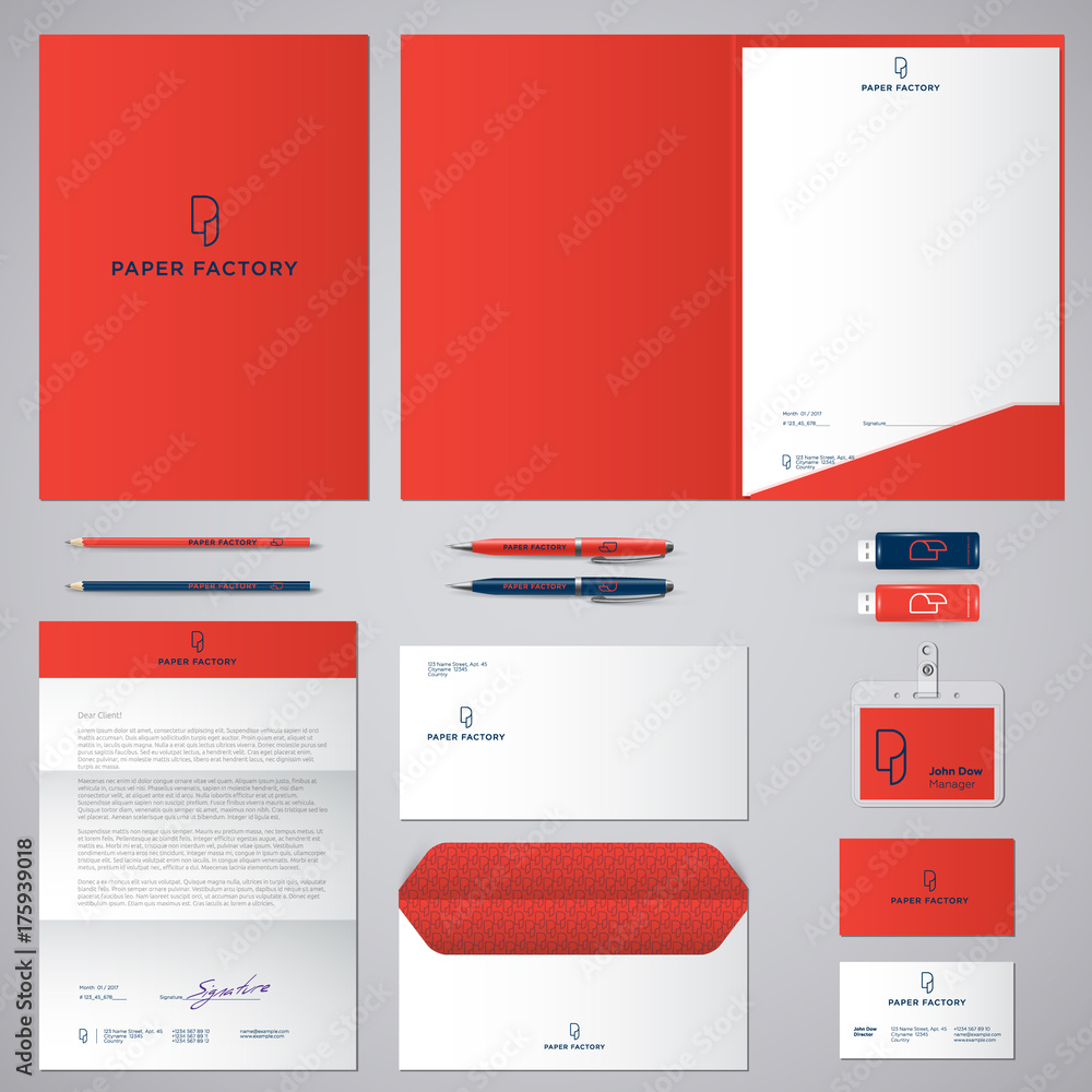 Paper factory emblem. P logo and identity. Roll of paper logo. Envelope ...
