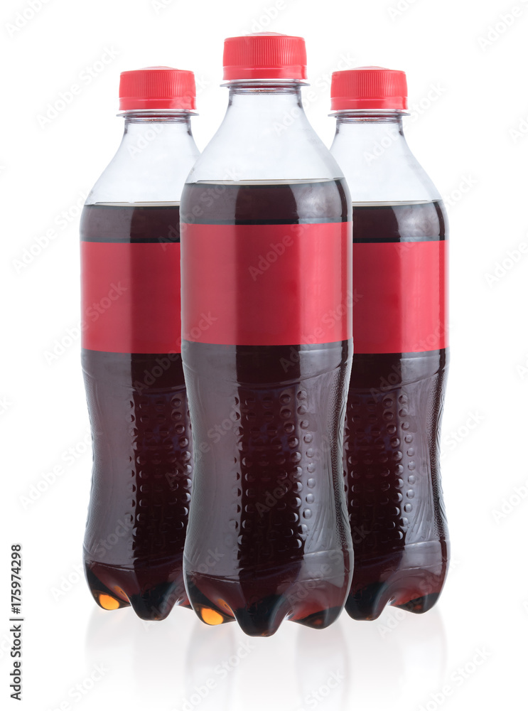 Plastic bottle of cola isolated on a white background Stock Photo ...