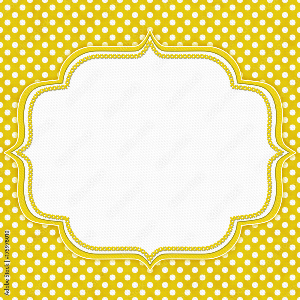 Yellow Polka Dot Border