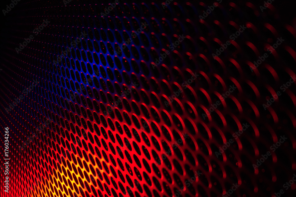 Black grid speaker texture with red and blue colors Stock Photo | Adobe ...