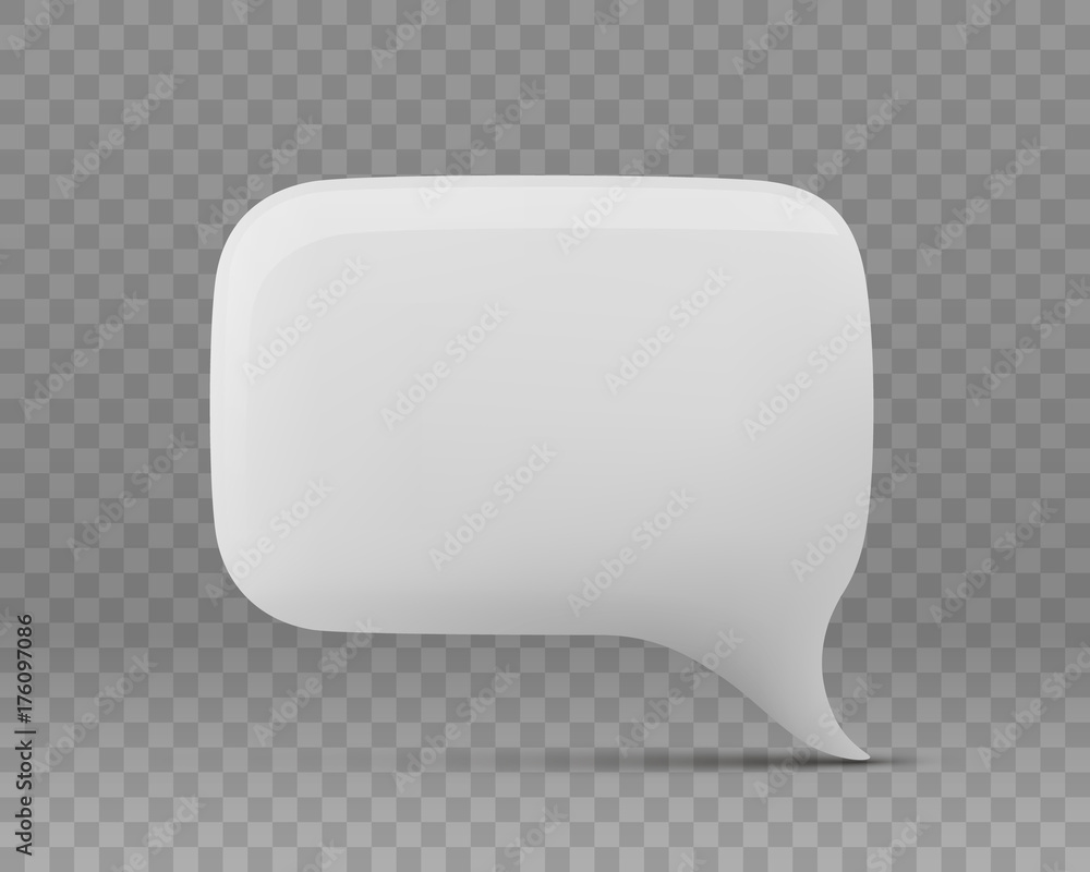 Chat white art creatuve on a transparent background. Vector ...