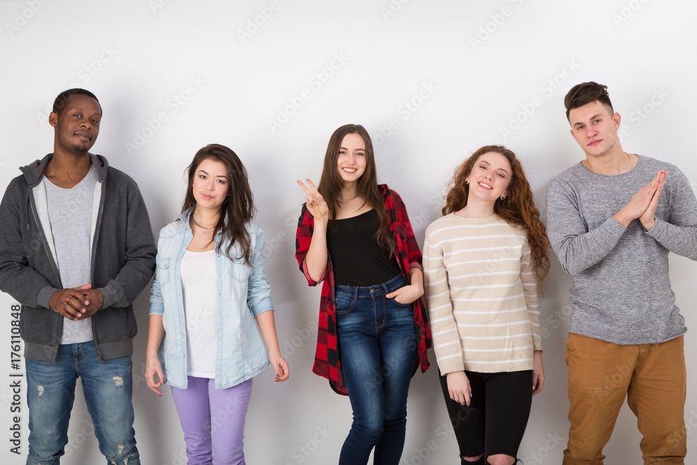 Students Standing In Line