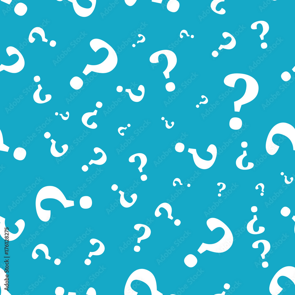 Question mark seamless pattern . Vector seamless pattern with question ...