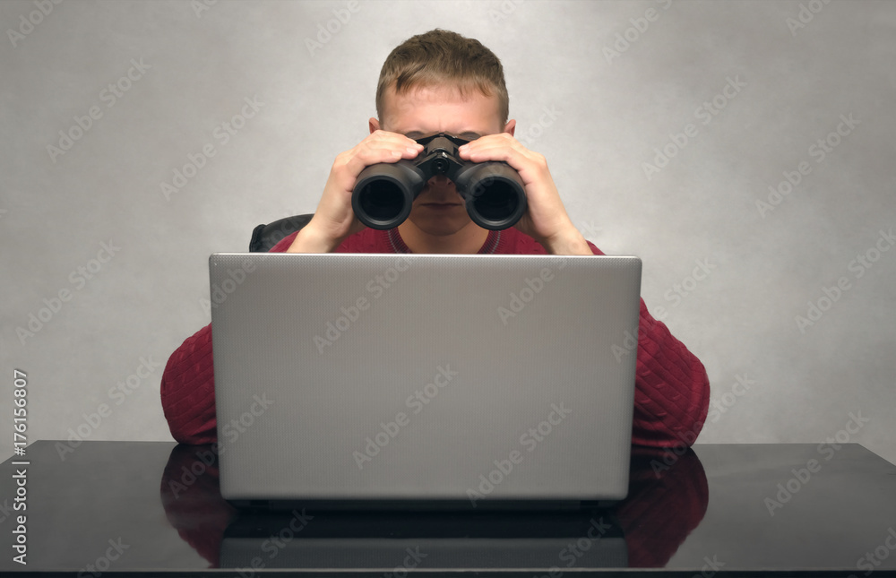 Man Searching For Something