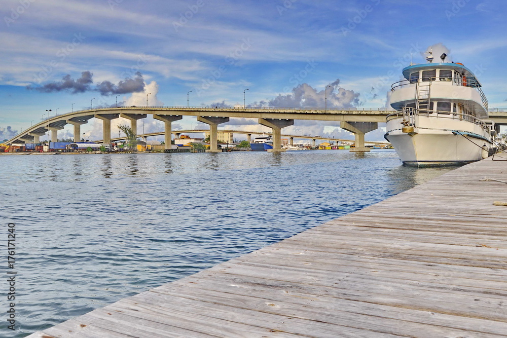 Sir Sidney Poitier Bridge, Nassau, Bahamas Stock Photo | Adobe Stock