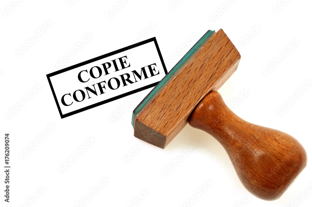 Tampon copie conforme Stock Photo | Adobe Stock