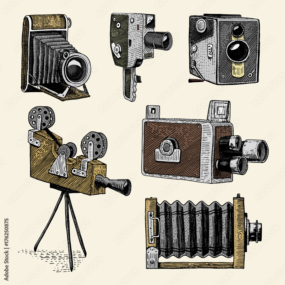 evolution of the photo, video, film, movie camera from first till now ...