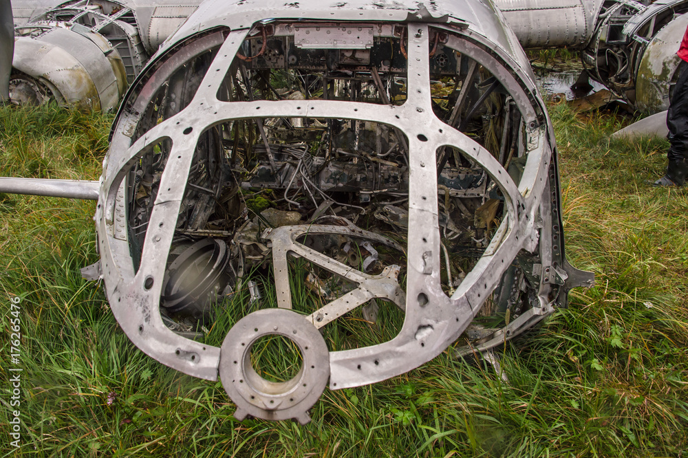 B-24D Liberator wreck on Atka Island, Alaska Stock Photo | Adobe Stock