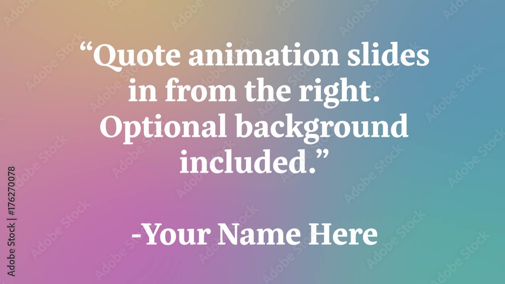 Slide-In Text for Social Media with Gradient Stock Template | Adobe Stock