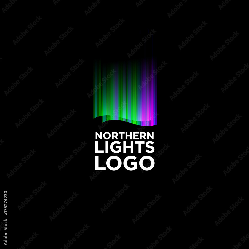 Northern Lights logo. Stock Vector | Adobe Stock