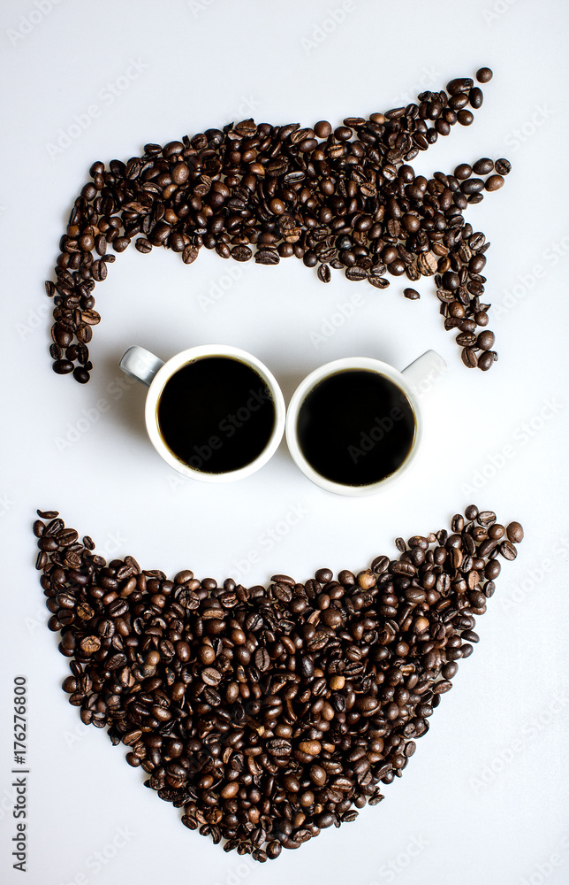 Face In Coffee Beans