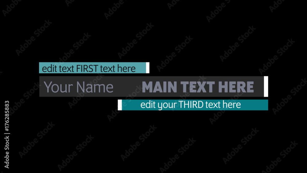 Sliding Text Field Titles Pack 1 Stock Template | Adobe Stock
