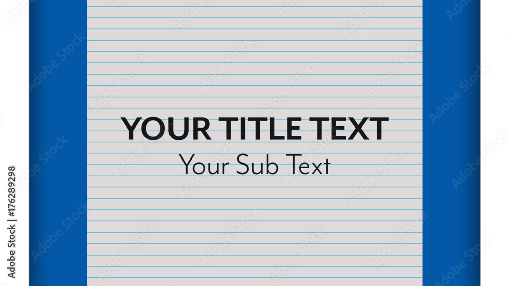 Lined Paper Transition Pack Stock Template | Adobe Stock