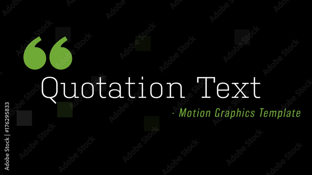 Quotation Titles with Animated Background Pack Stock Template | Adobe Stock