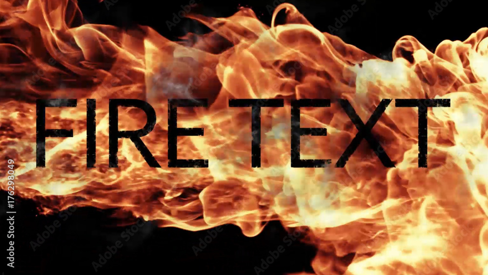 On Fire Titles Stock Template | Adobe Stock