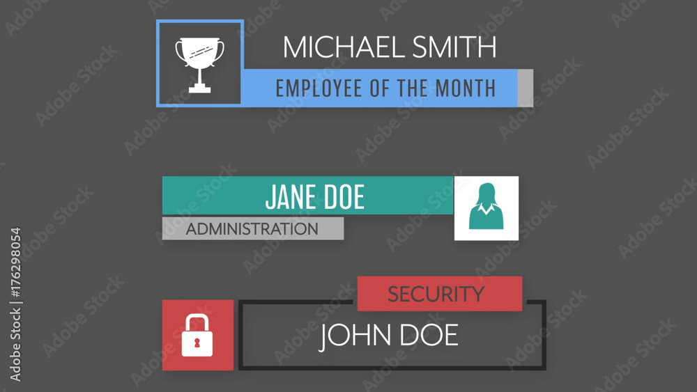 Business Icon Titles Pack Stock Template | Adobe Stock