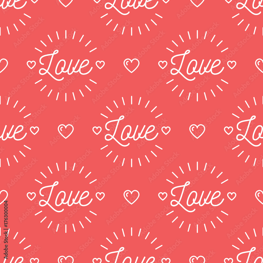 Love text pattern seamless. Valentines background, Wedding pattern ...