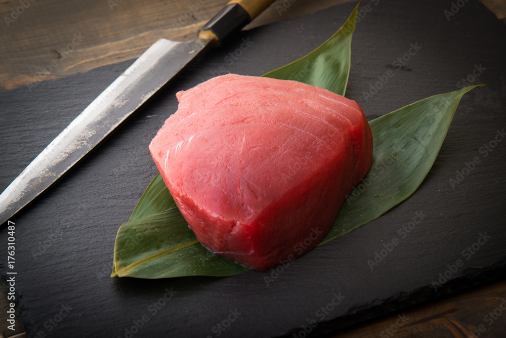tuna block for sashimi Stock Photo | Adobe Stock
