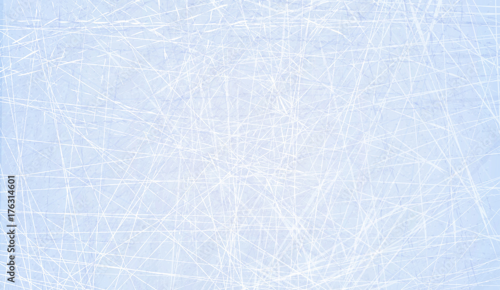 Textures blue ice. Ice rink. Winter background. Overhead view. Vector ...