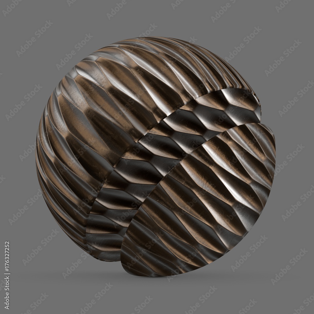 Formed bronze panels Stock 3D asset | Adobe Stock