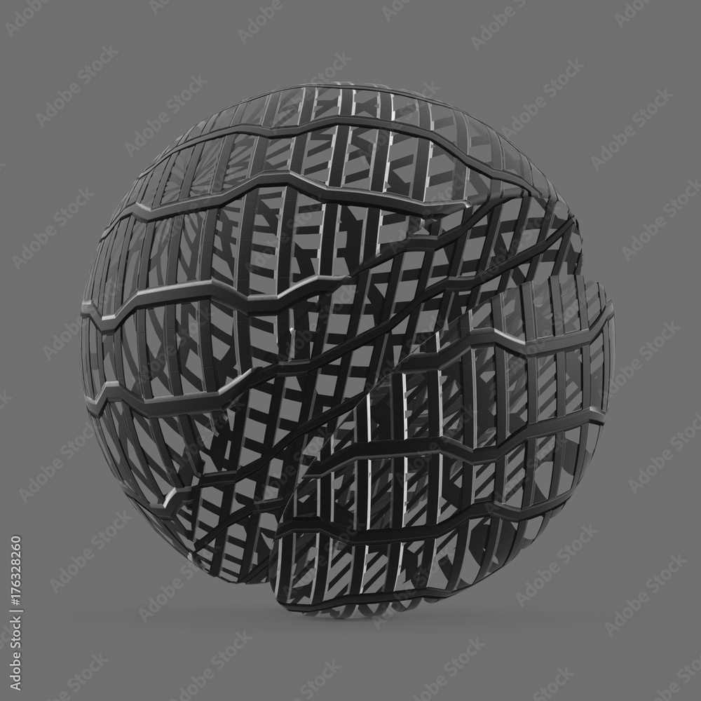 Black metal screen grid Stock 3D asset | Adobe Stock