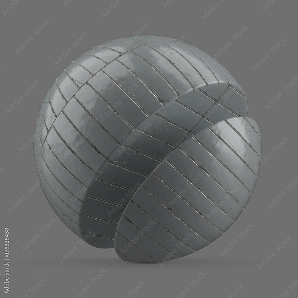 Old hospital tile wall Stock 3D asset | Adobe Stock