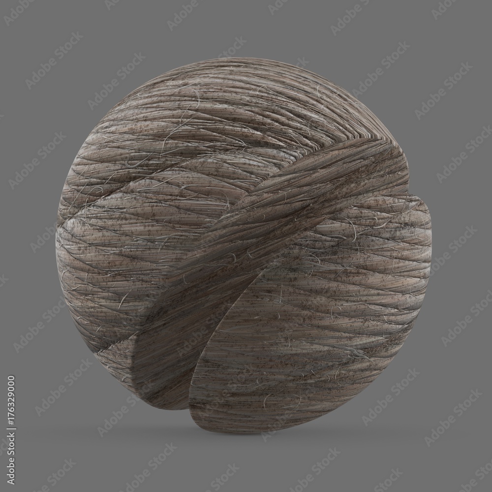 Light manila rope Stock 3D asset | Adobe Stock