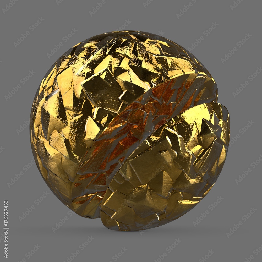 Gold titanium Stock 3D asset | Adobe Stock