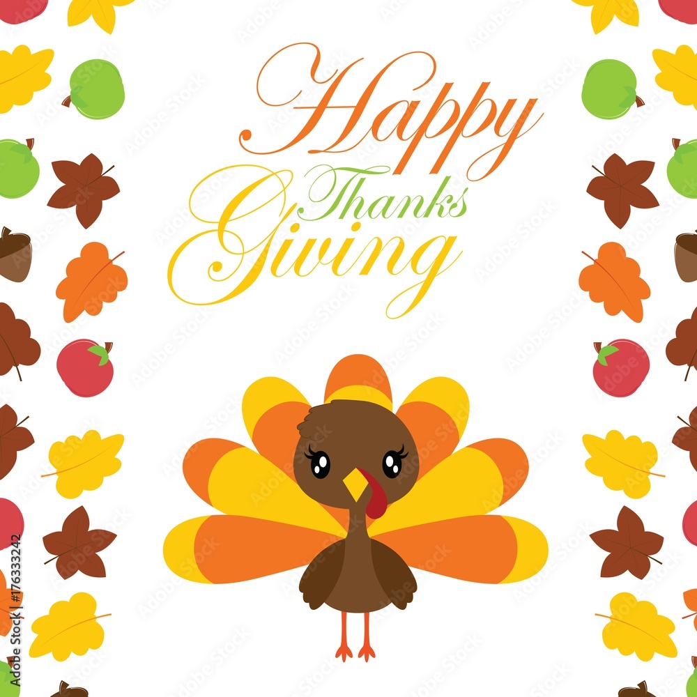 Cute Turkey Border