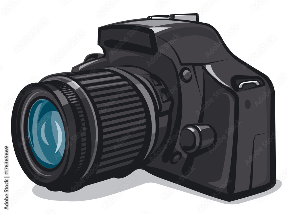professional photo camera Stock Vector | Adobe Stock