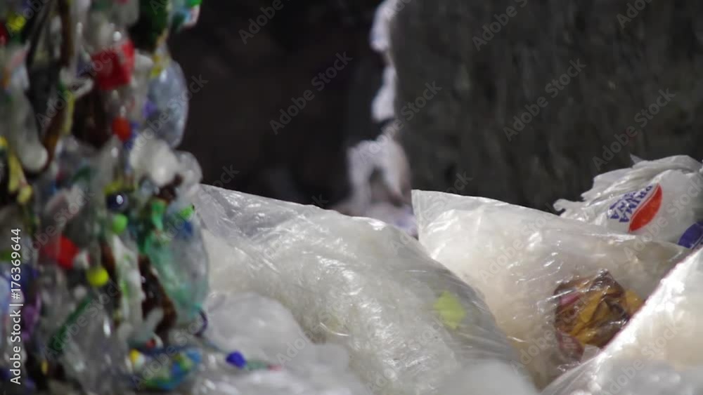 Waste sorting. Plastic waste, trash - PET bottle recycling - reduce ...