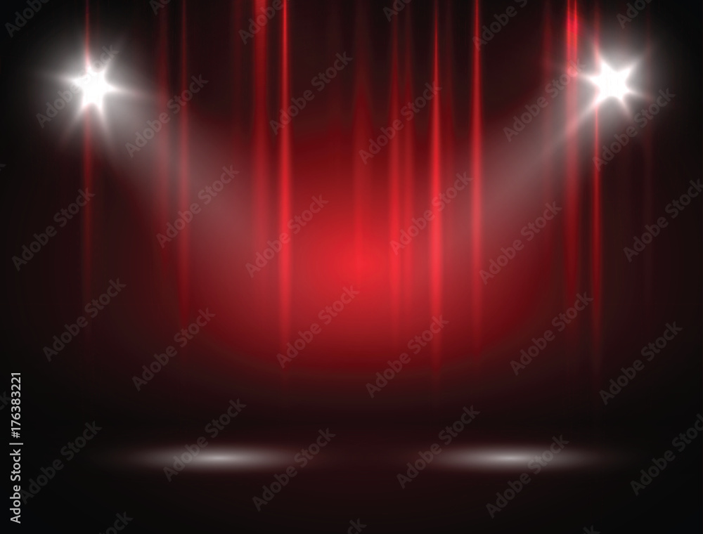 Red Curtain Background Portrait Drawing - Infoupdate.org