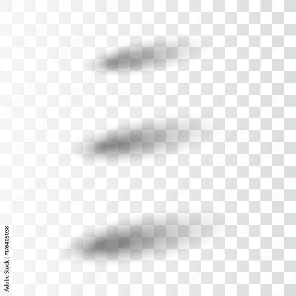 Shadow oval set. Gray soft shadows, isolated on white transparent ...
